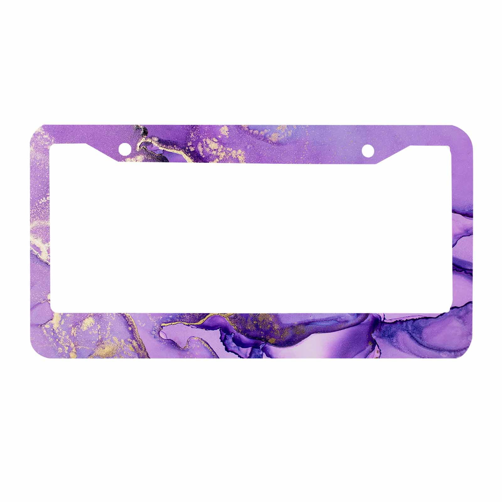 Sloboki Shiny Golden Alcohol Ink Abstract License Plate Frame Universal ...