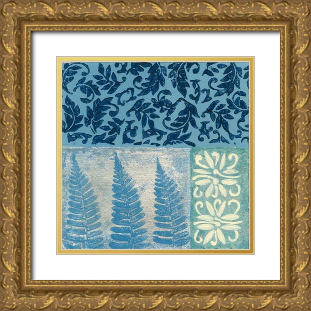 Slocum, Nancy 15x15 Gold Ornate Wood Framed with Double Matting Museum ...