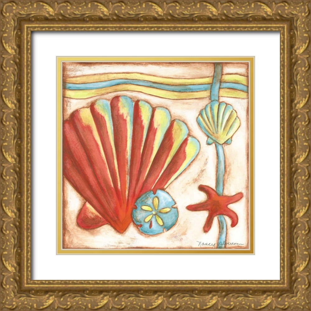 Slocum, Nancy 20x20 Gold Ornate Wood Framed with Double Matting Museum ...