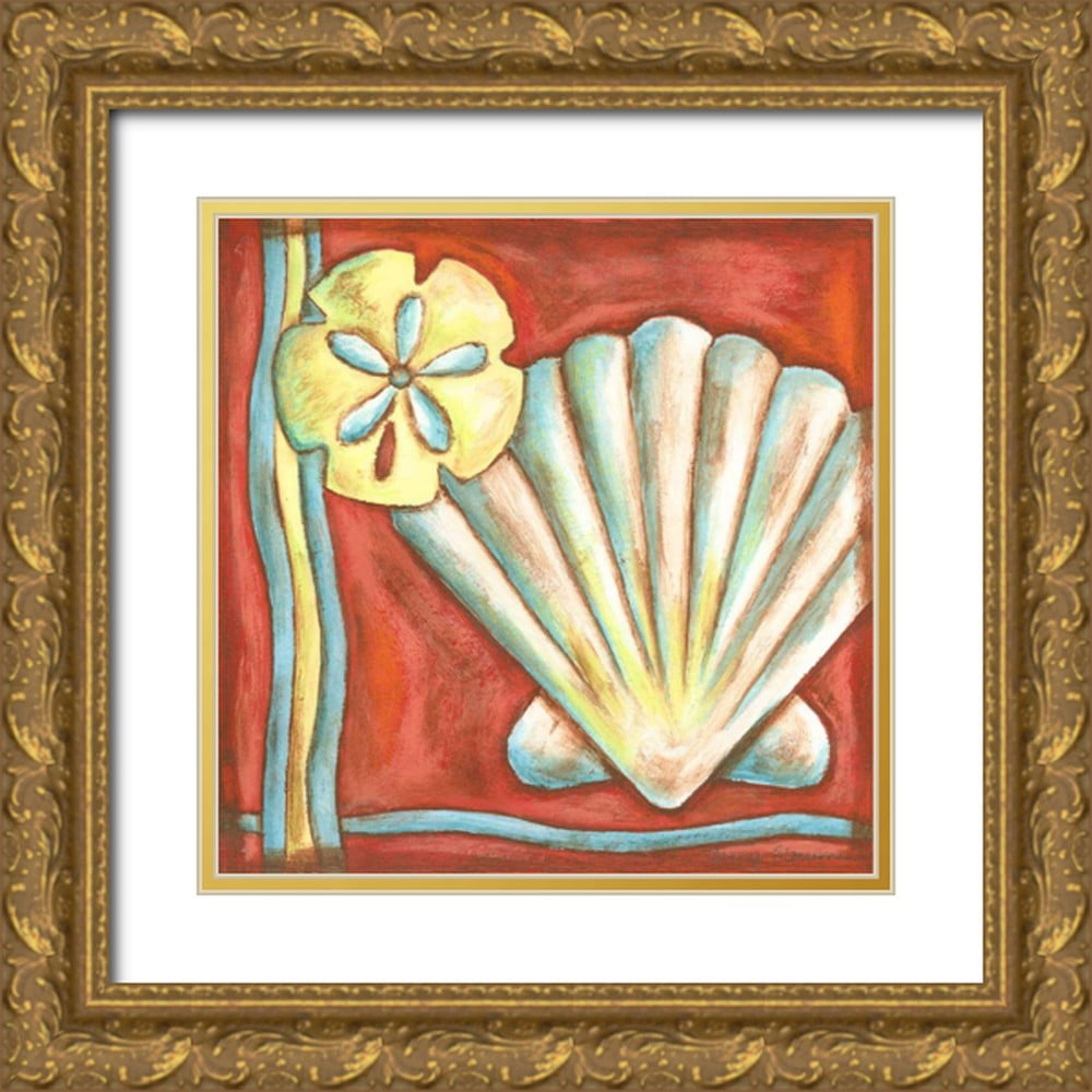Slocum, Nancy 20x20 Gold Ornate Wood Framed with Double Matting Museum ...