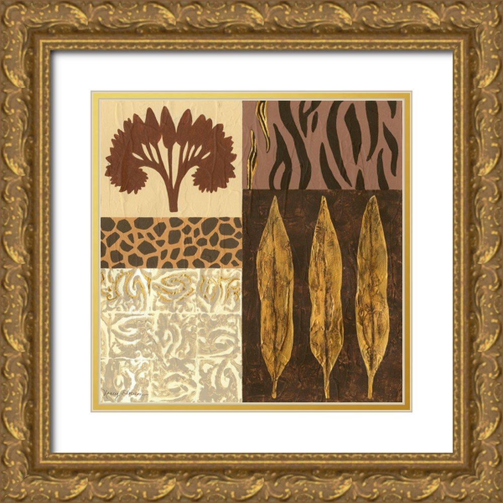 Slocum, Nancy 20x20 Gold Ornate Wood Framed with Double Matting Museum ...