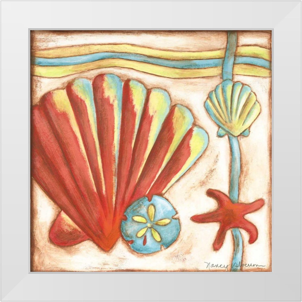 Slocum, Nancy 26x26 White Modern Wood Framed Museum Art Print Titled ...