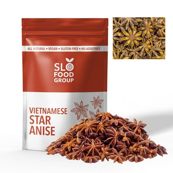 SloFoodGroup Whole Star Anise Pods, Dried Spice for Baking, Tea and ...
