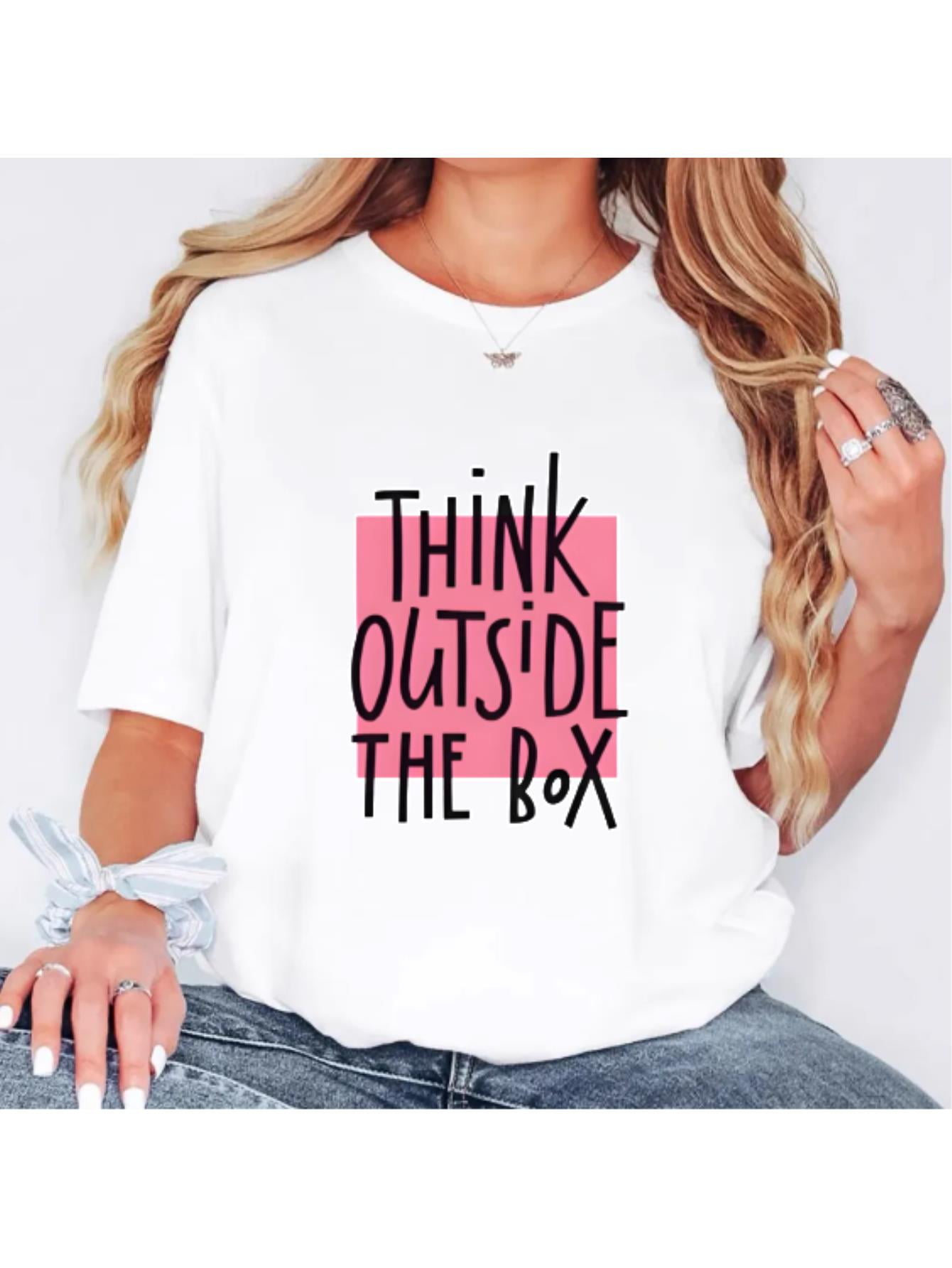 Slogan Graphic Top Graphic Tees Women TopsFather's Day, Mother's Day ...