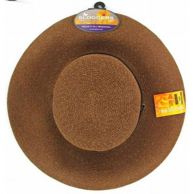 Sloggers Siz 1 Light Brown Wide Brim Braided Hat - Walmart.com