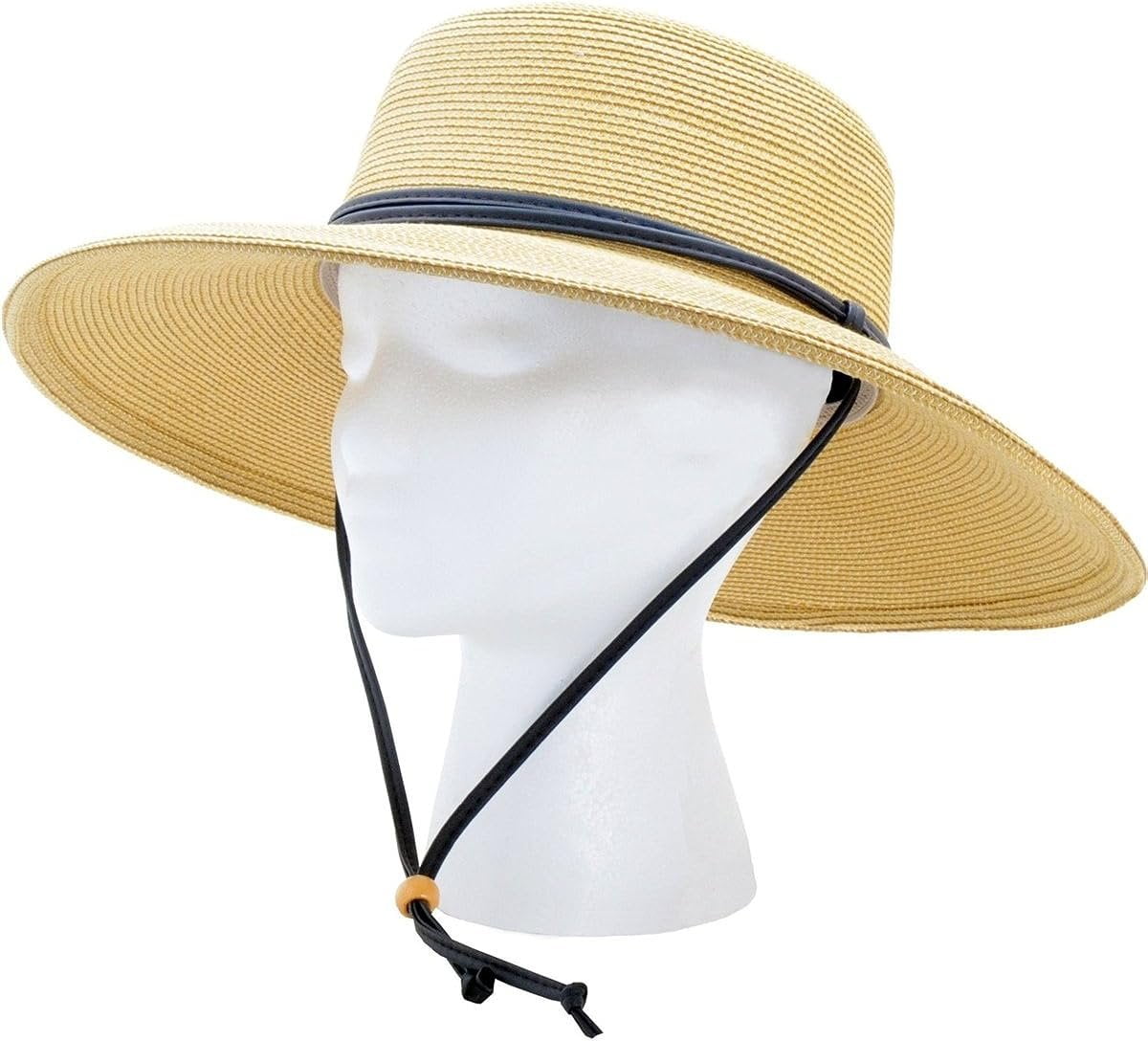 Sloggers Women's Wide Brim Braided UPF 50+ Hat Light Brown - Walmart.com