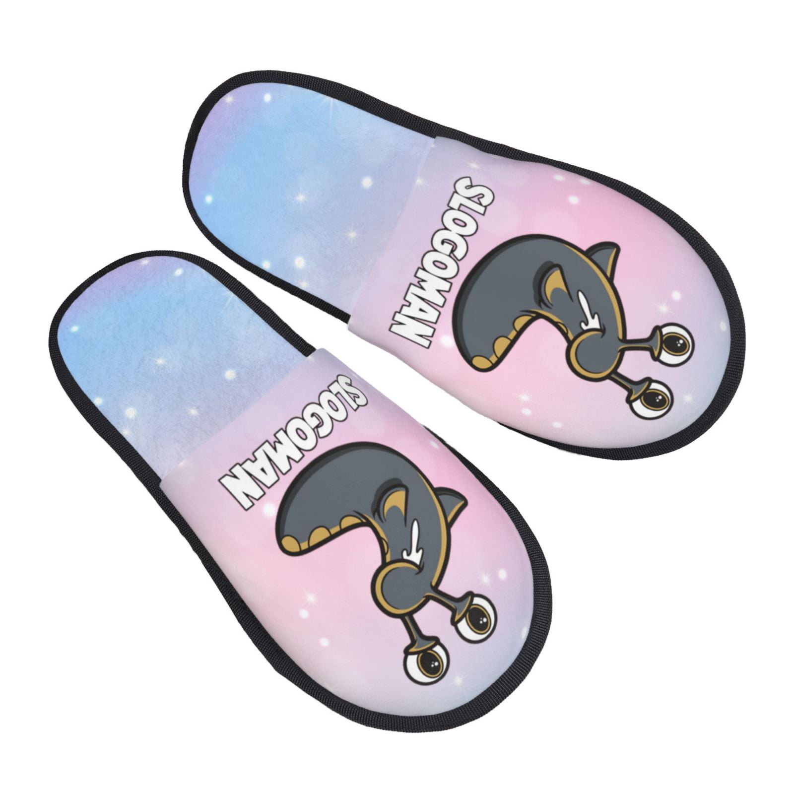Slogoman Furry Slippers For Men Women Fuzzy House Slippers Winter Anti ...