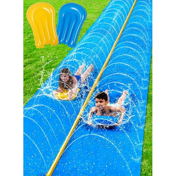 Sloosh Huge Water Slide, 30ft x 6ft Heavy Duty Lawn Water Slip and ...