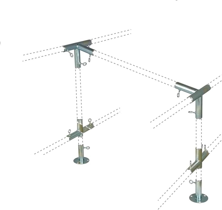 Slope Leg Extension Middle Fittings for Lean-to Awning Sloping Top ...