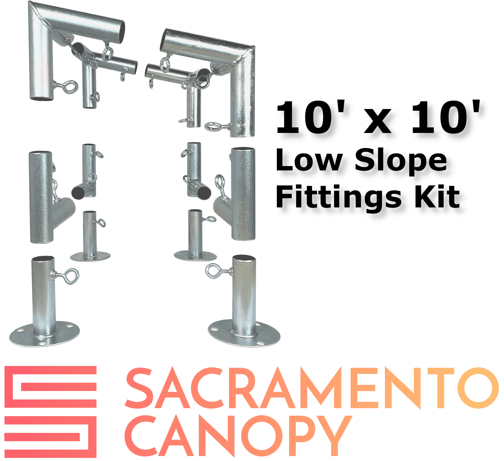 Multi-Purpose 10 ft Wide Slope Roof Canopy Kit Australia | Ubuy