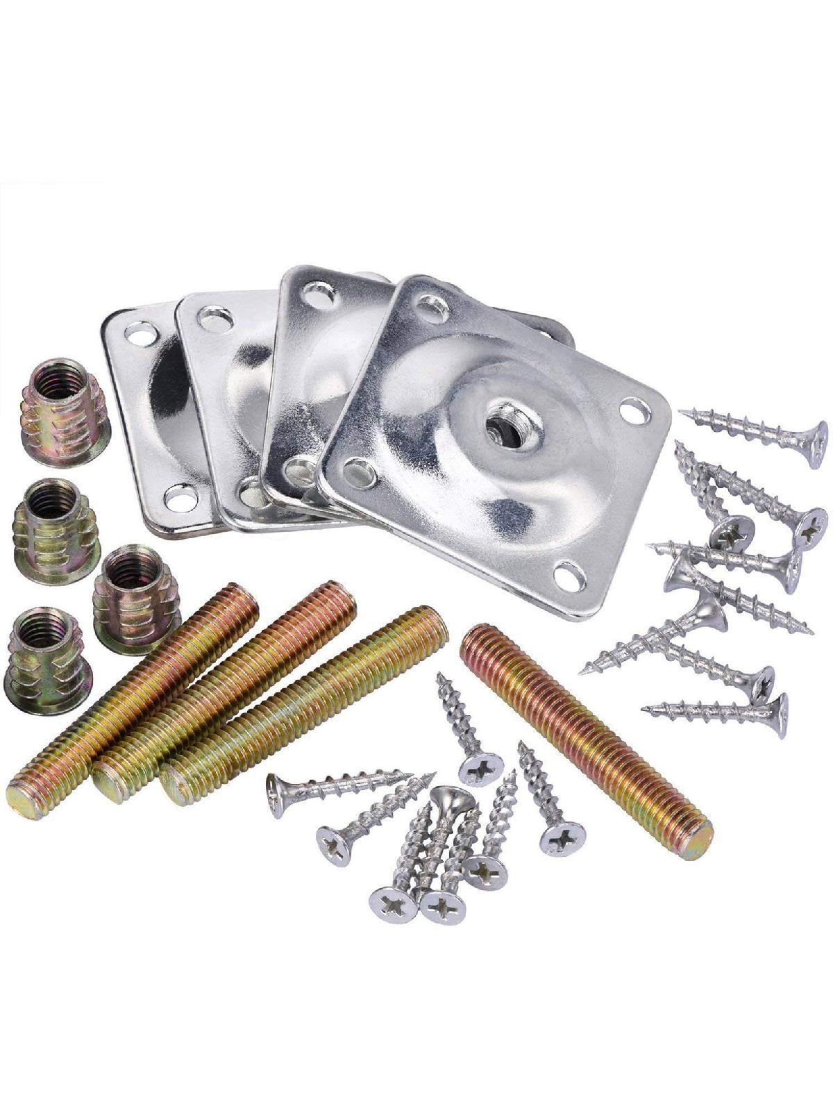 Slope Table Feet Fixing Plate 4 Angled Sofa Legs Mounting Bracket Set ...