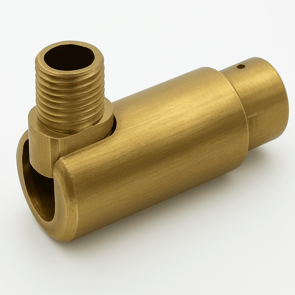 LightsAndChandeliers Sloped Ceiling Adapter 1-Light Brass Chandelier ...