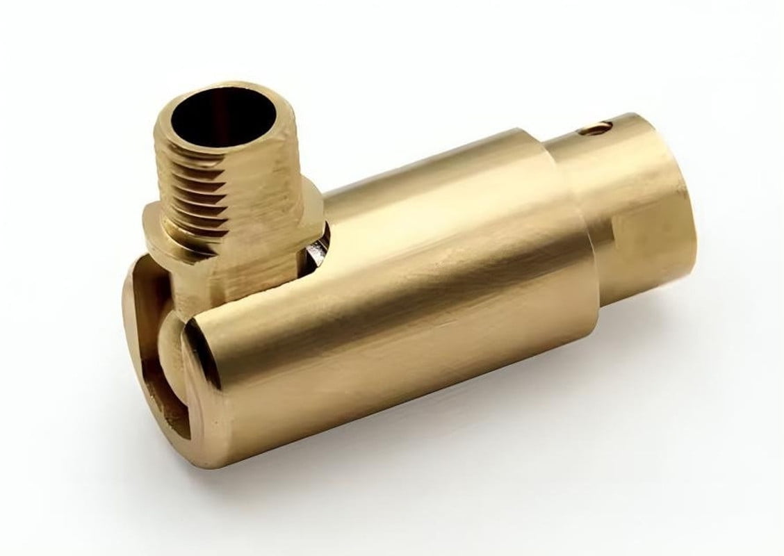 LightsAndChandeliers 1-Light Brass Chandelier, Adjustable Sloped ...