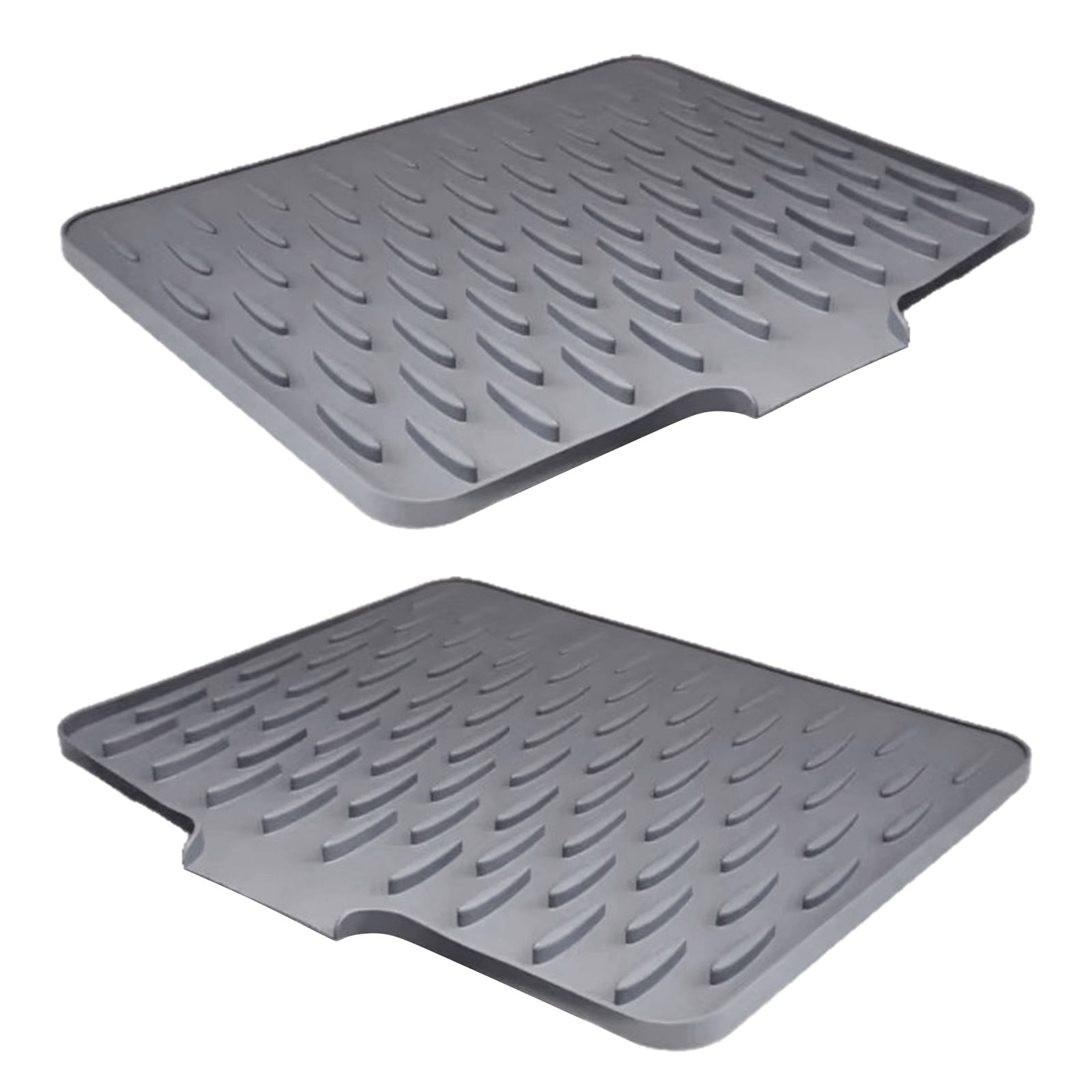 Sloped Design Silicone Drain Mat Heatproof Nonslip Kitchen Countertops ...