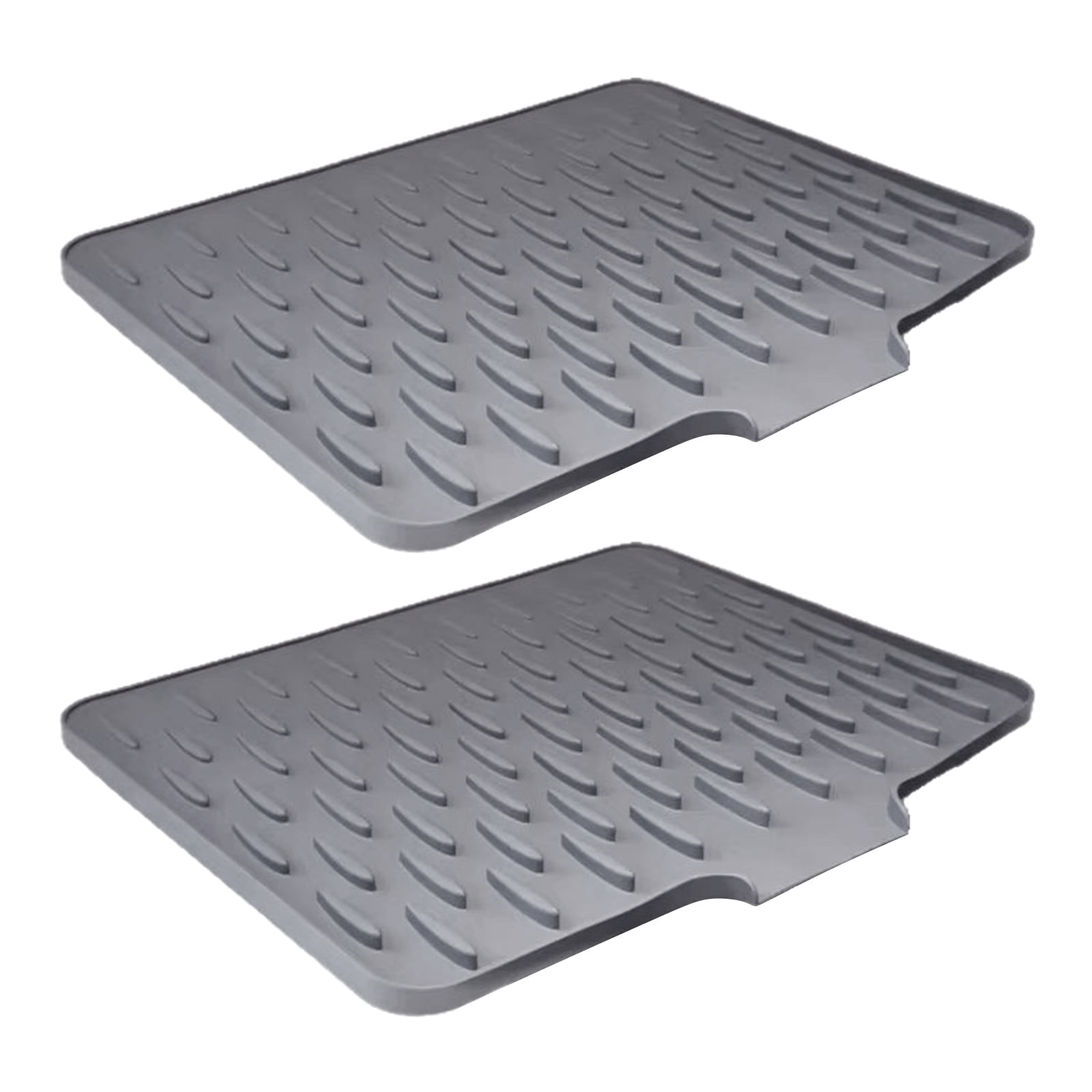 Sloped Design Silicone Drain Mat Heatproof Nonslip Kitchen Countertops ...