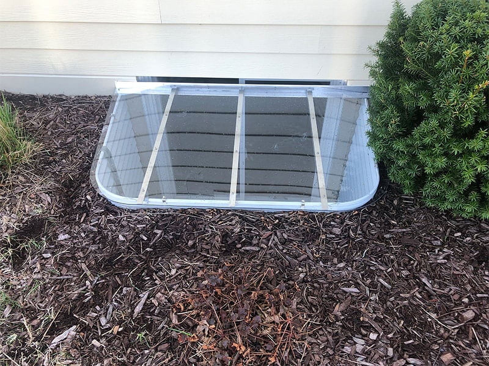 Sloped Heavy-Duty Medium Window Well Cover (84"W x 26"L) - Walmart.com