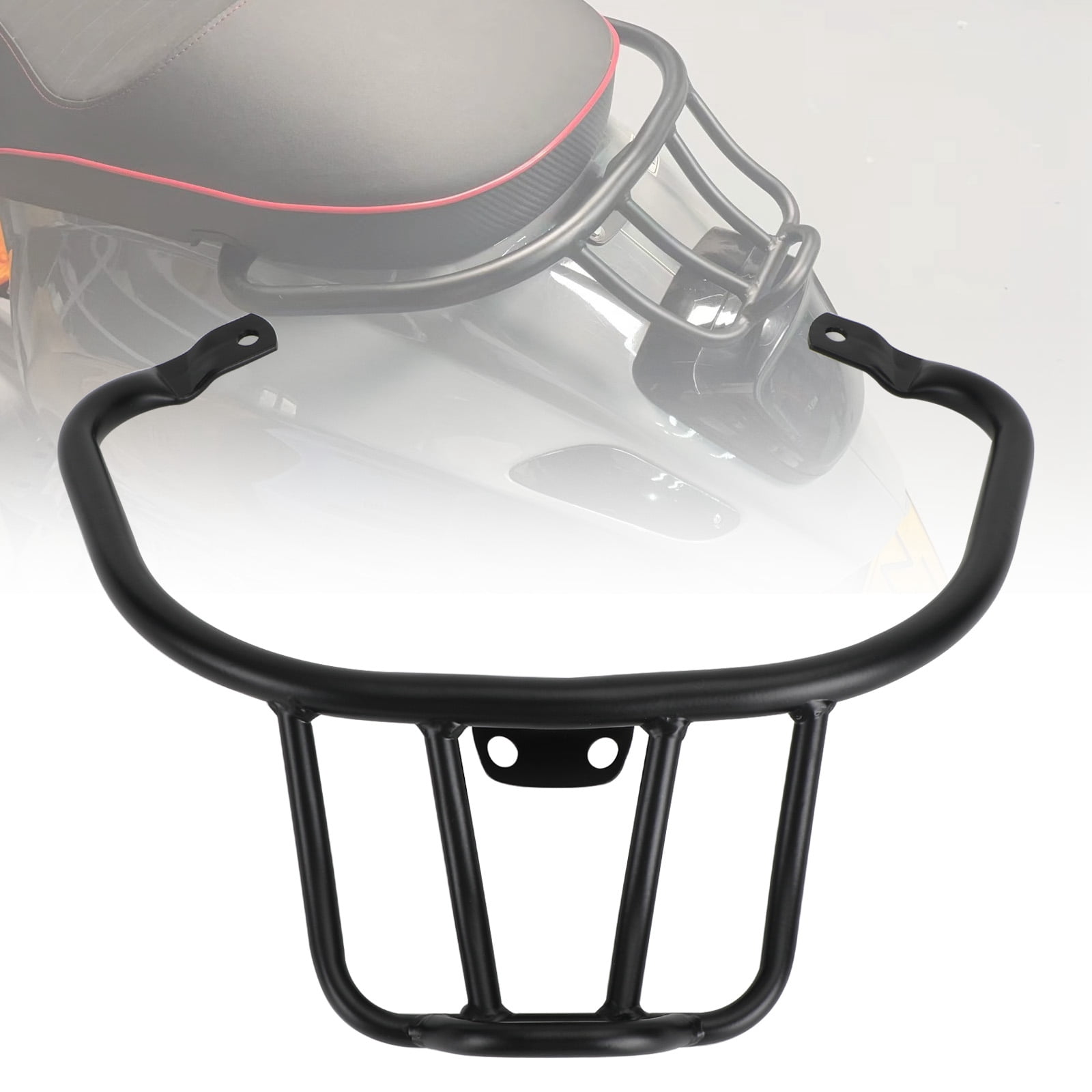 Sloped Rear Rack Carrier Pannier Black For Vespa Sprint Primavera 50 ...