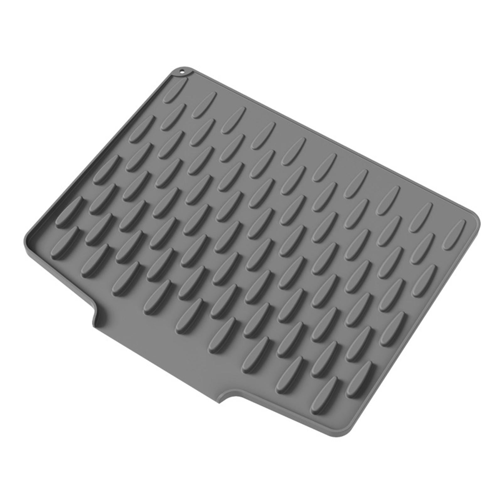 Sloped Silicone Countertop Drain Mat Slanted Design For Quick Water ...