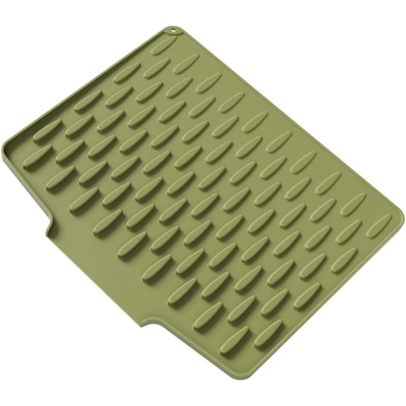 Sloped Silicone Countertop Drain Mat Slanted Design For Quick Water ...