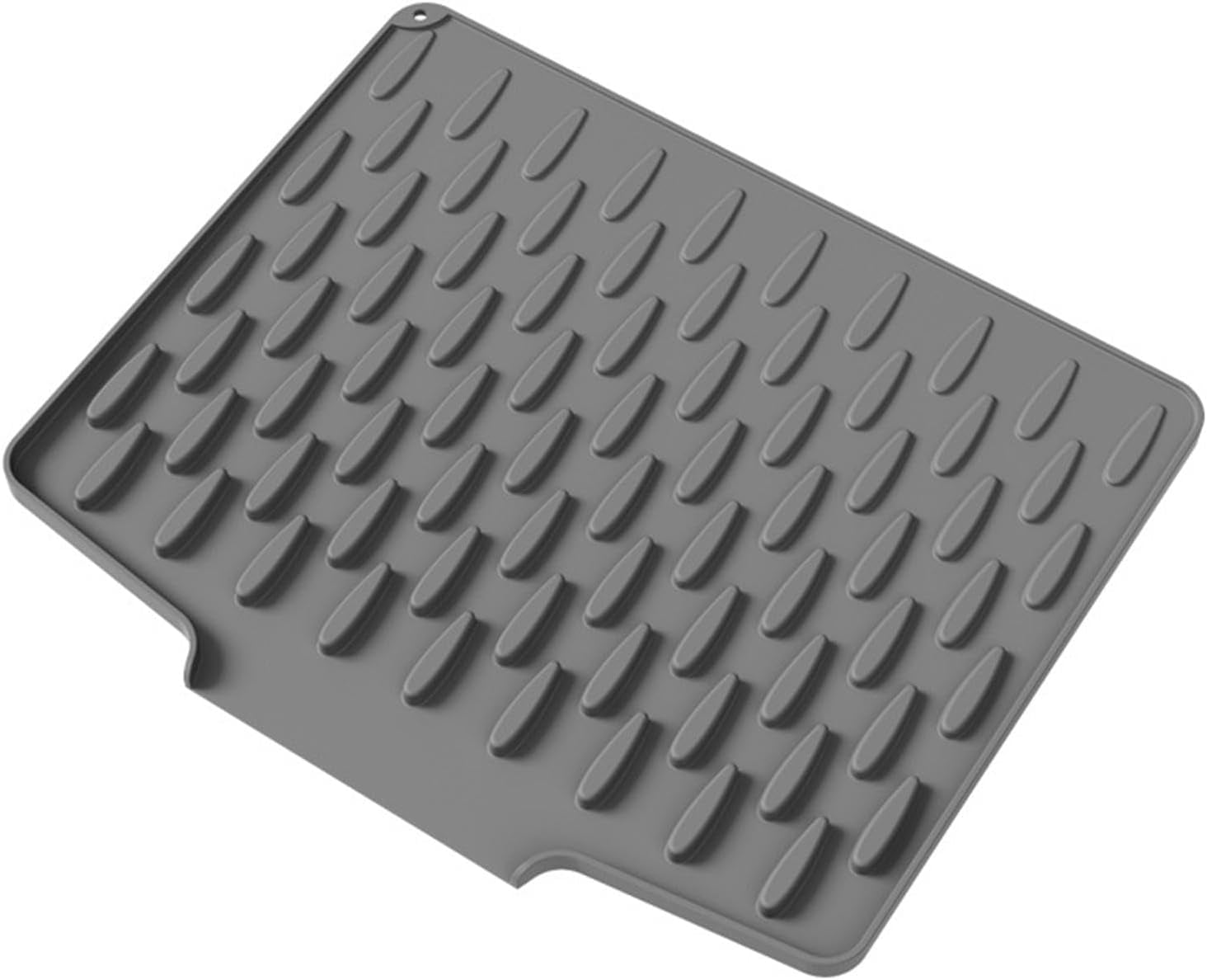 Sloped Silicone Countertop Drain Mat Slanted Design For Quick Water ...