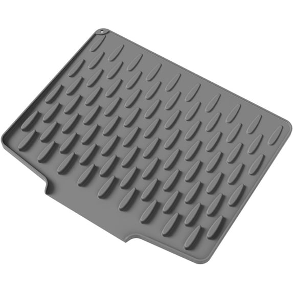 Sloped Silicone Countertop Drain Mat Slanted Design For Quick Water ...
