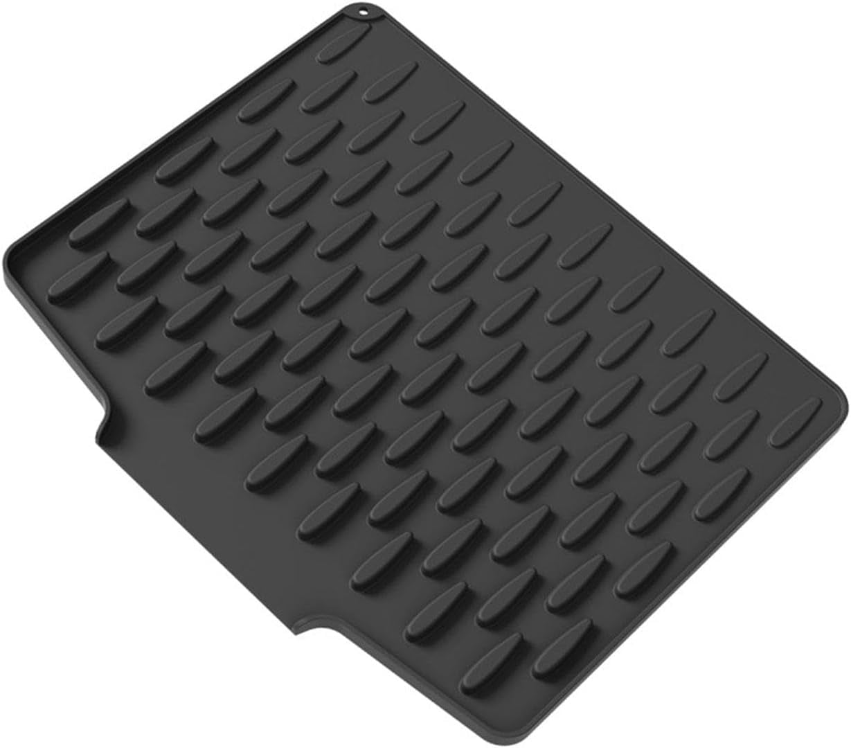 Sloped Silicone Countertop Drain Mat Slanted Design For Quick Water ...