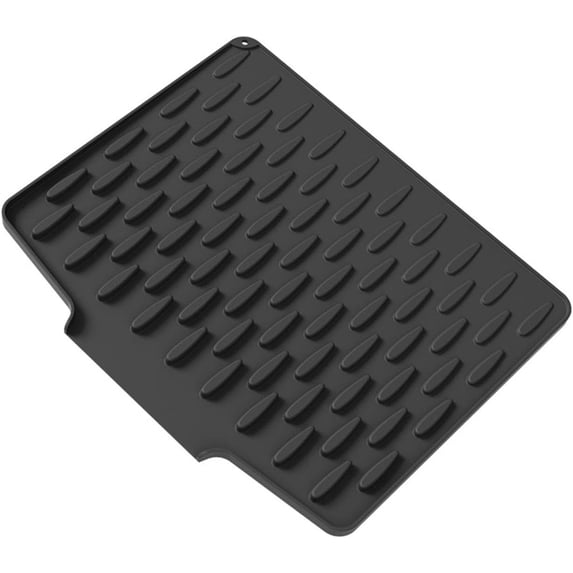 Sloped Silicone Countertop Drain Mat Slanted Design For Quick Water ...