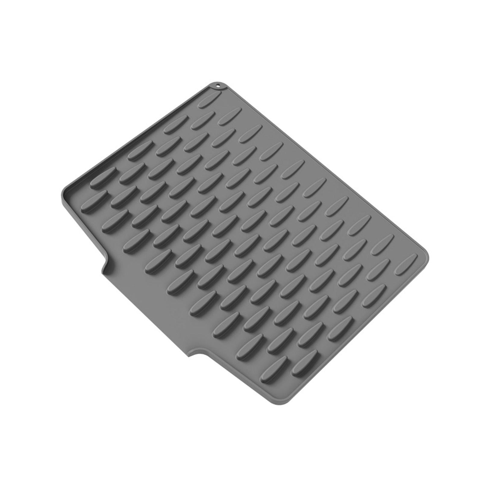 Sloped Silicone Kitchen Dish Drain Tray Efficient Heat Resistant ...