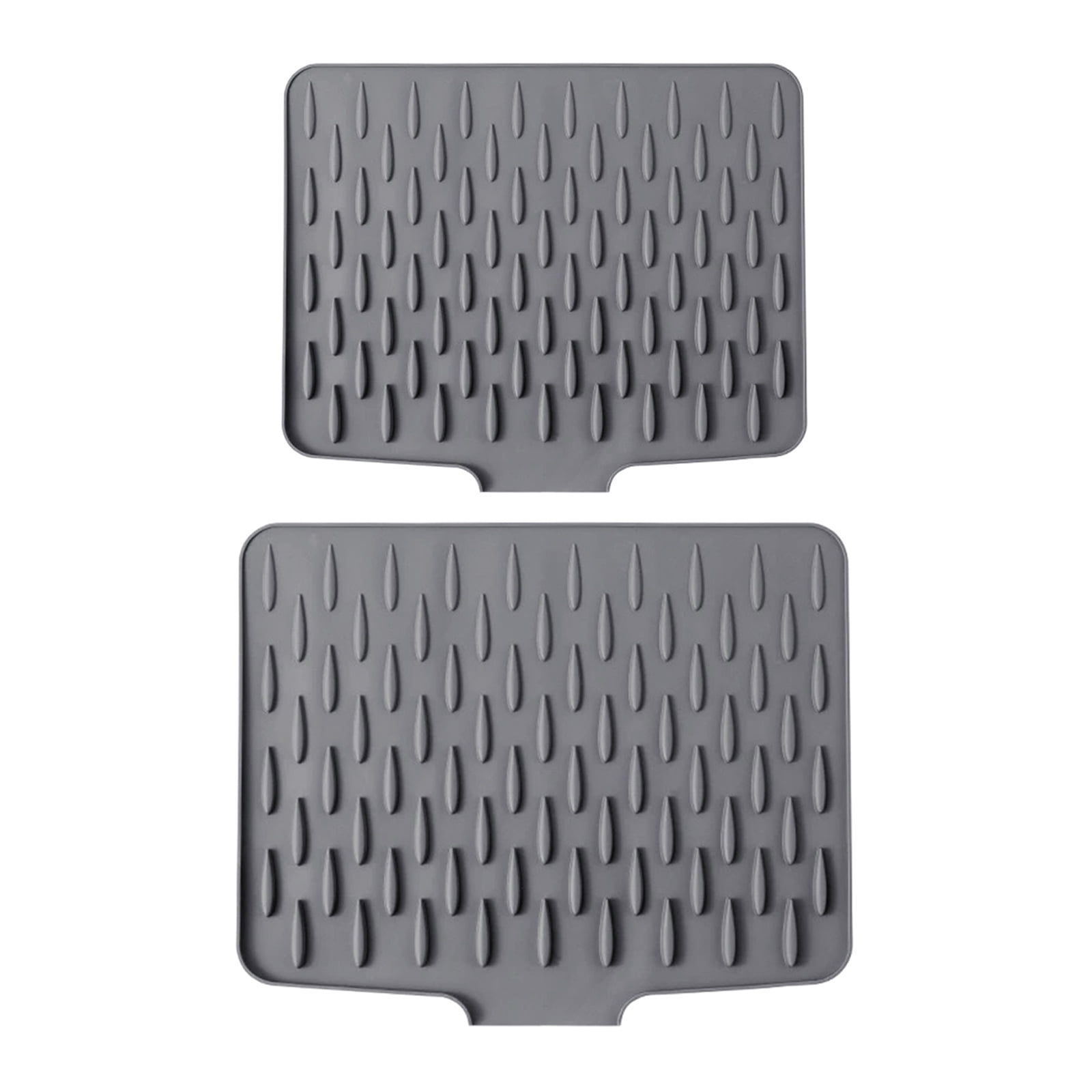 Sloped Silicone Kitchen Drain Mat Heat Resistant Nonsl Countertops ...