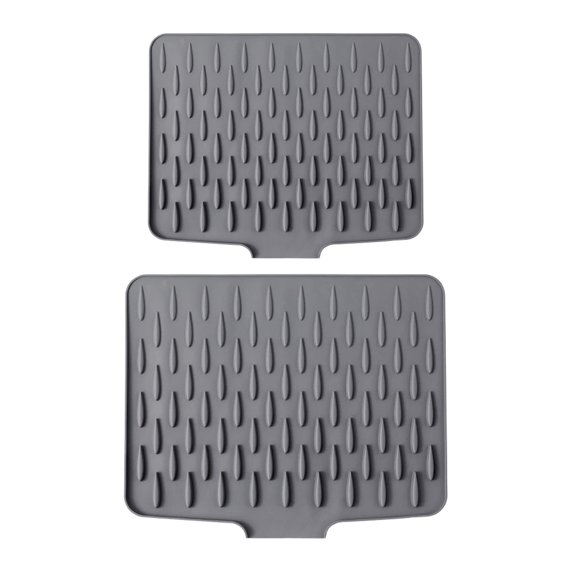Sloped Silicone Kitchen Drain Mat Heat Resistant Nonsl Countertops ...