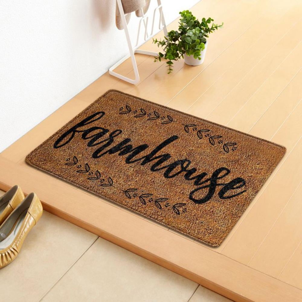 Slopehill Farmhouse Welcome Mat 30x17 Inches, Farmhouse Coir Mat for ...