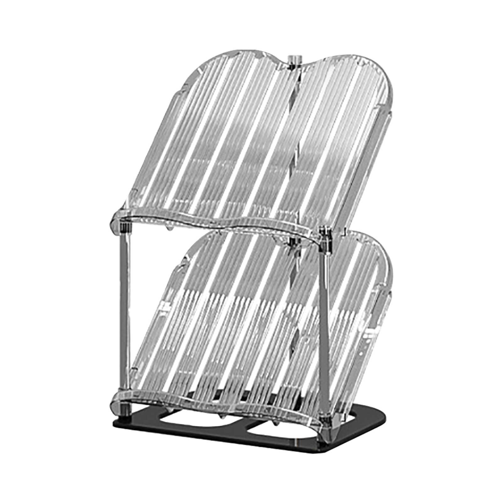Sloping Shoe Rack Organizer for Entryway, 2/3/4Tiers Clear Standing ...