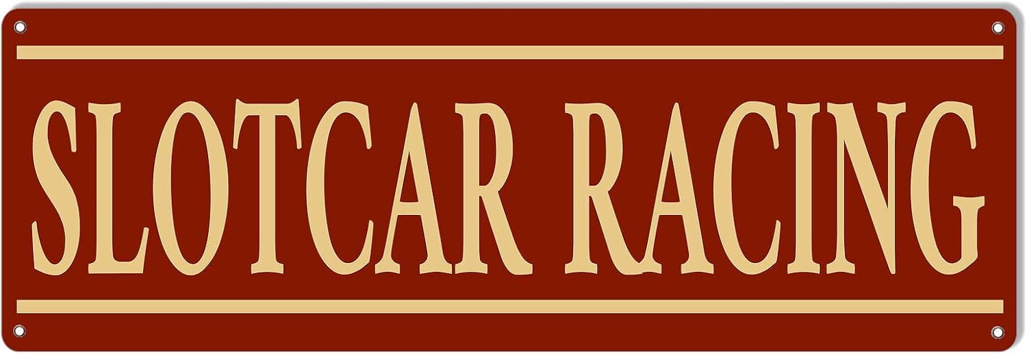 Slot Car Racing Reproduction Motor Speedway Metal Sign 4"x16" - Walmart.com
