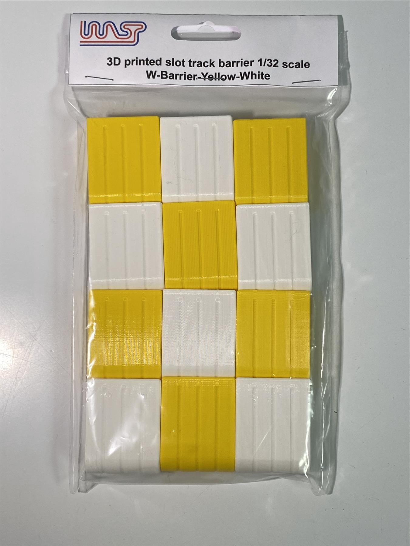 Slot Car Track Scenery Yellow and White Barriers x 12 1:32 Scale NEW ...