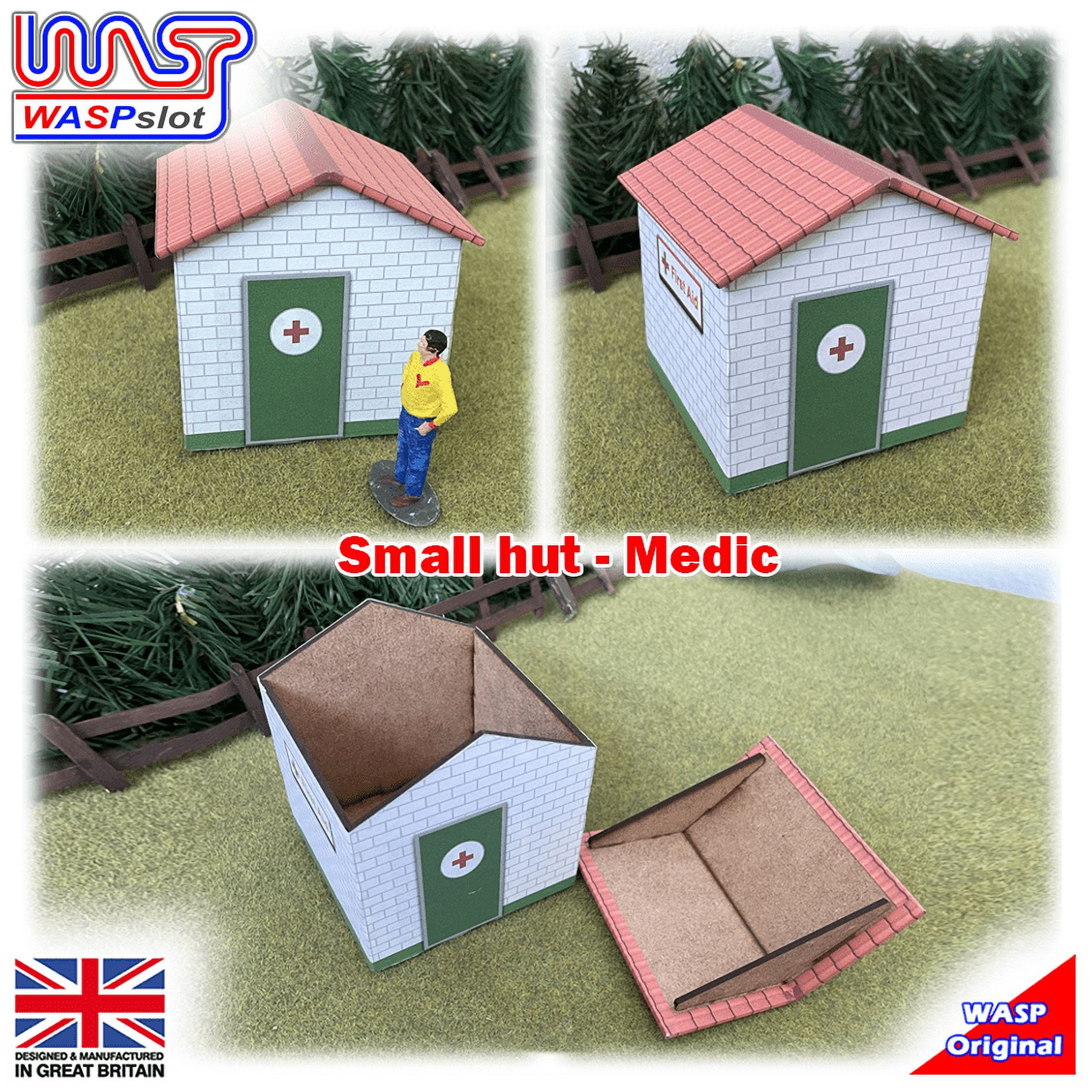 Slot Car Trackside Scenery Medic Hut 1:32 Scale Wasp - Walmart.com