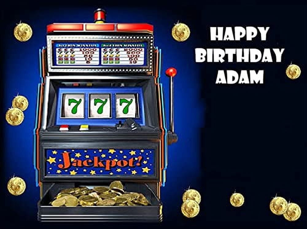 Slot Machine Edible Cake Image Cake Topper - Walmart.com
