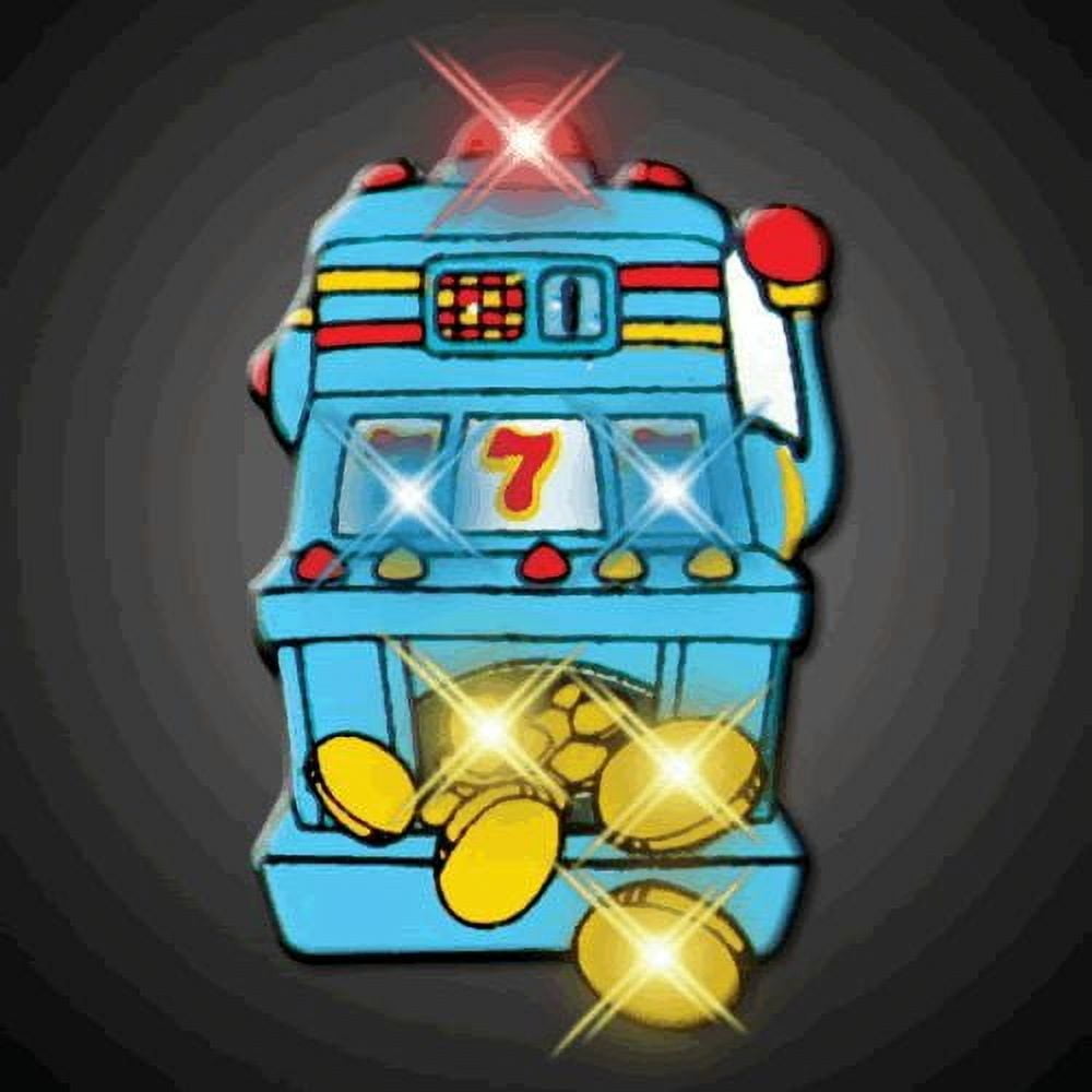 Slot Machine Flashing Body Light Lapel Pins - Walmart.com