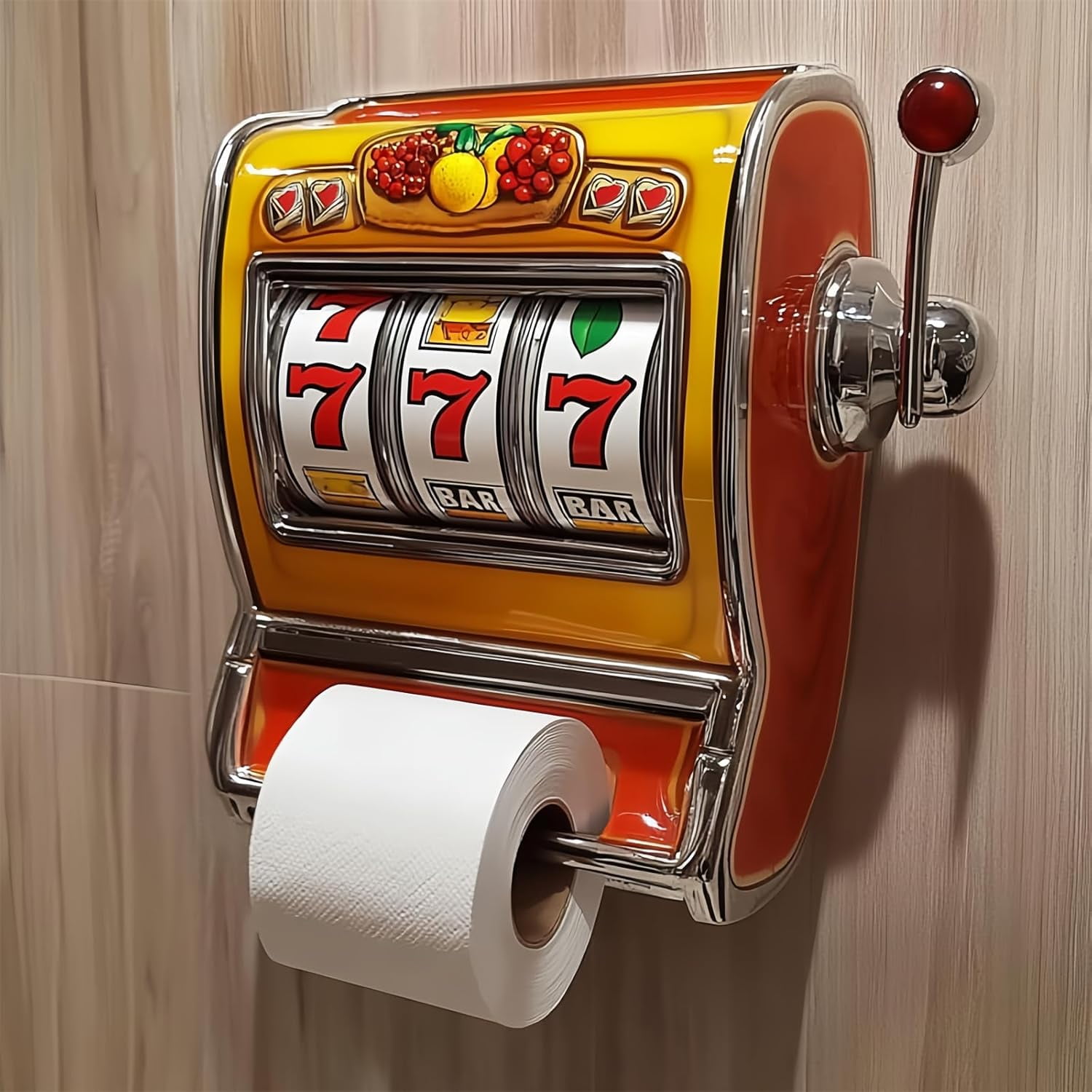 Slot Machine Toilet Roll Holder, Fun Slot Machine Decorative Toilet ...