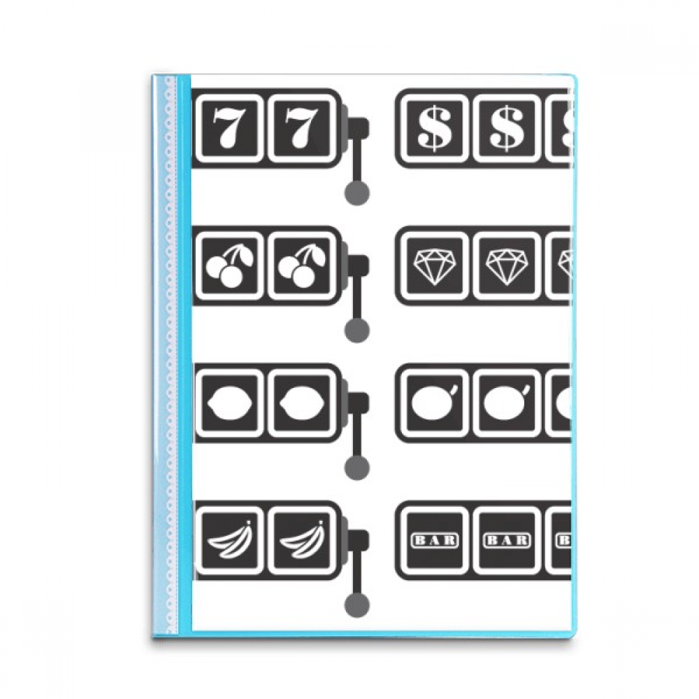 Slot Machine Winning Pattern Illustration Book Sheet Protectors ...