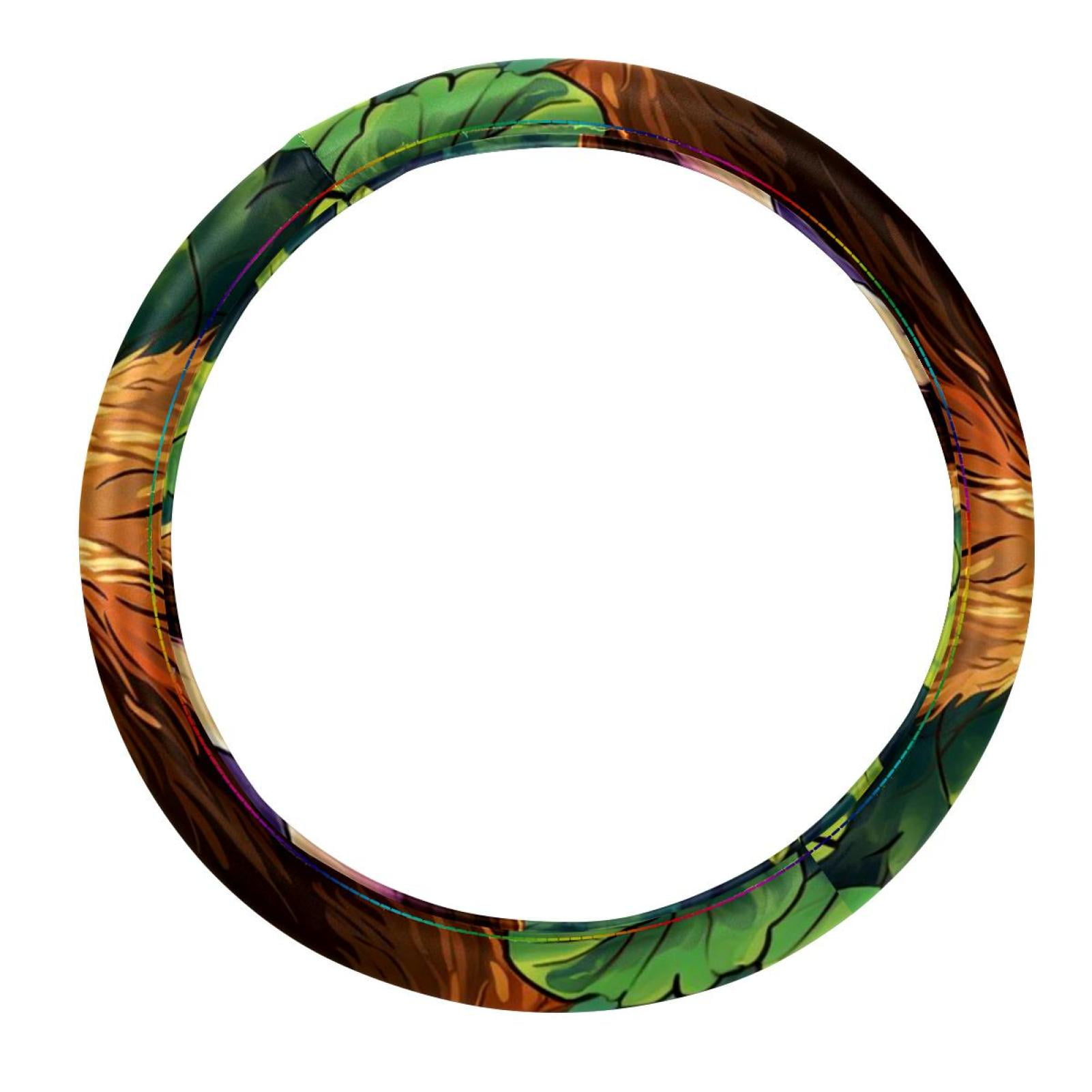 Sloth 14.5 Inch Printing PVC Leather Car Wheel Covers Steering Wheel ...