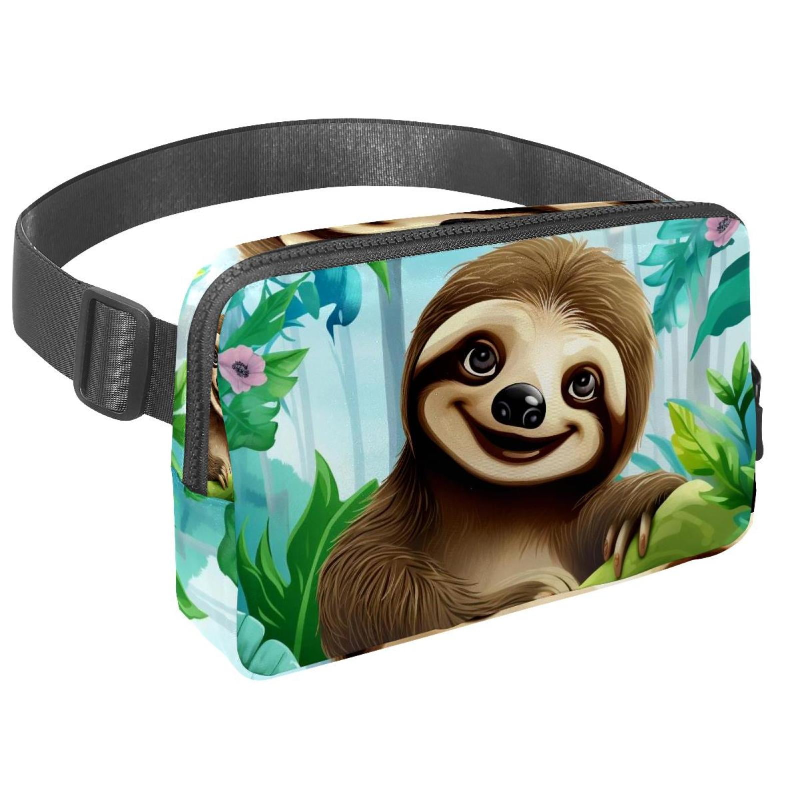 Sloth Adjustable Lightweight Unisex Waist Packs Fanny Bag with ...