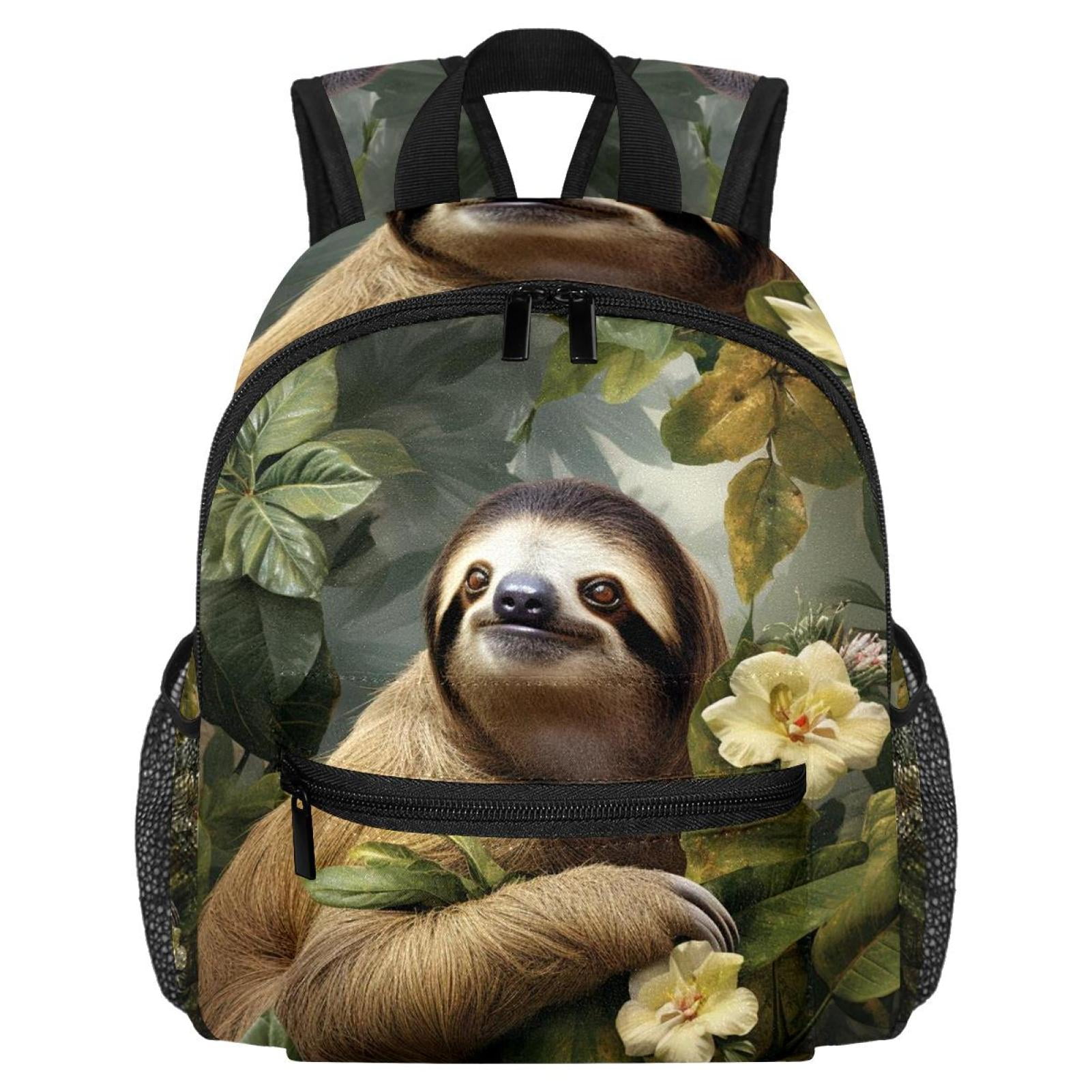Sloth Adjustable Shoulder Strap Backpack - Large Capacity, Printed ...