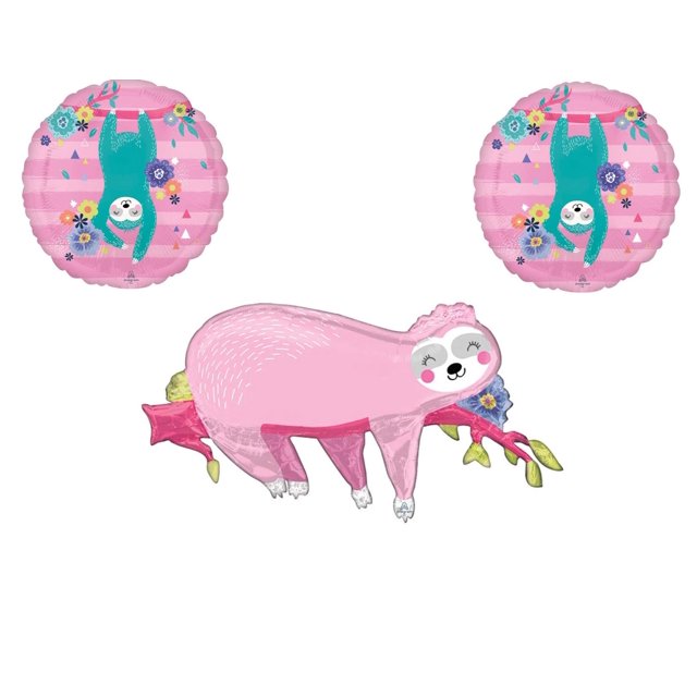 Sloth Balloons Birthday Baby Shower Graduation Zoo Jungle decorations ...