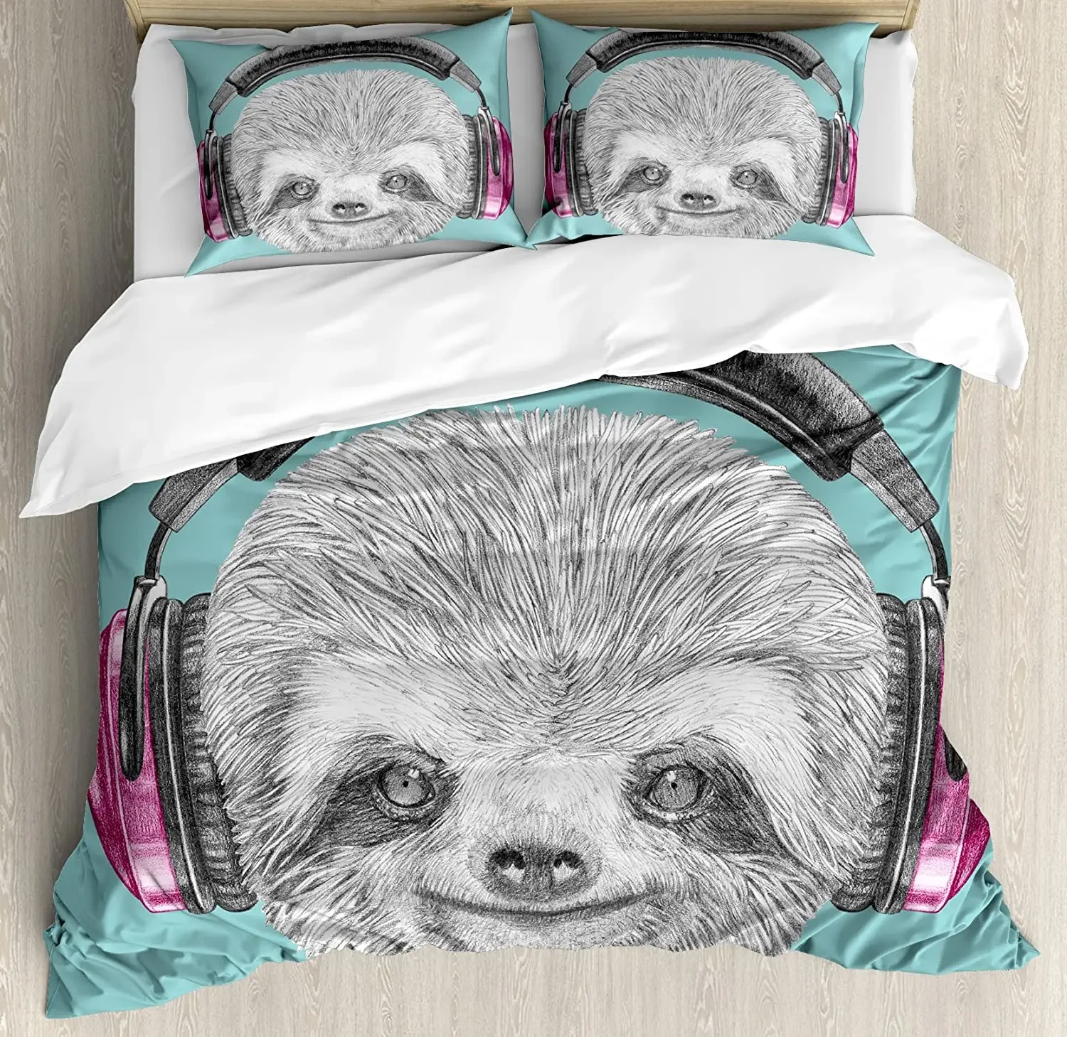 Sloth Bedding Set For Bedroom Bed Home Arboreal Mammal Sleeping on ...