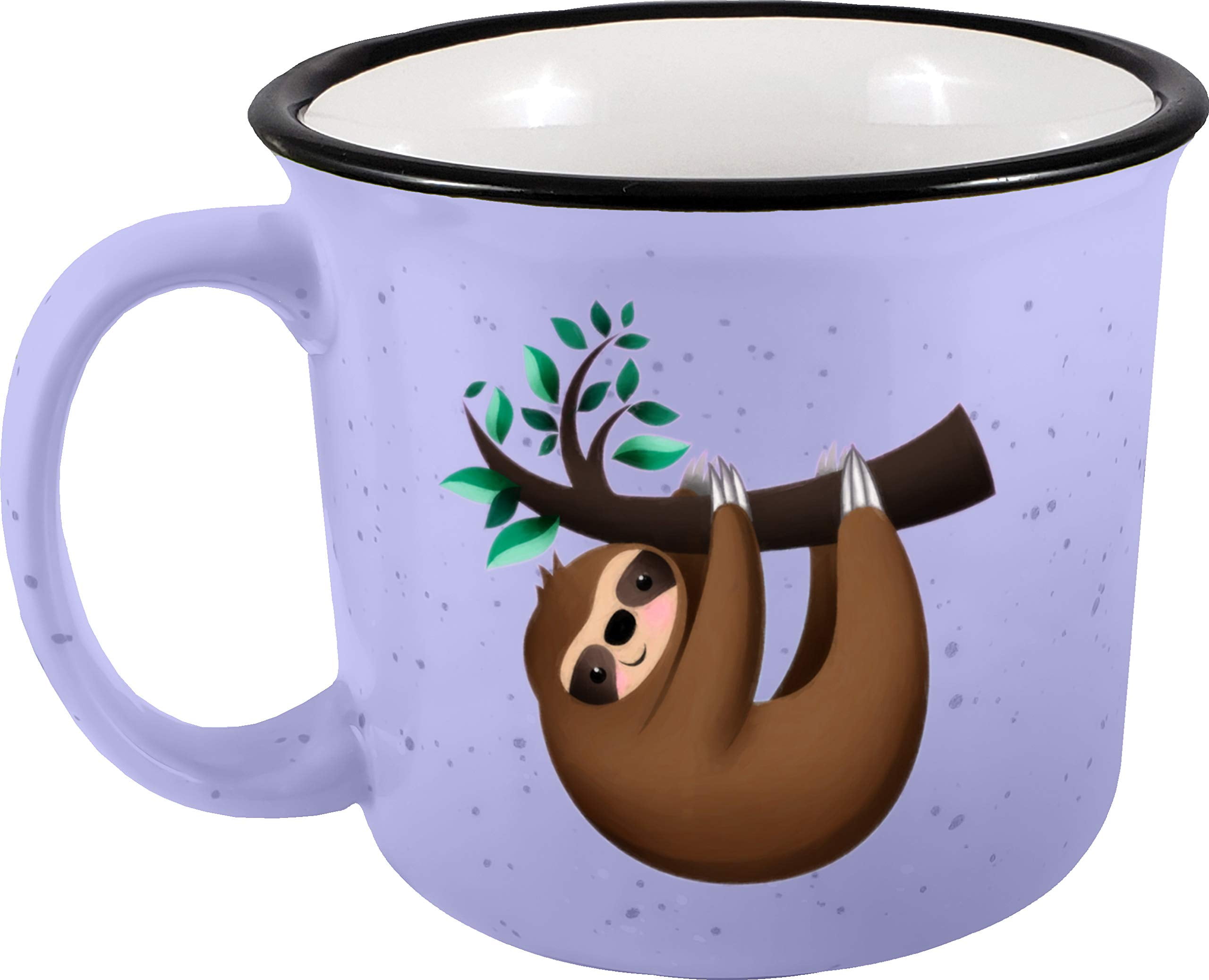 Spoontiques Hanging Sloth Camper Mugs, 14 oz, Lilac - Walmart.com
