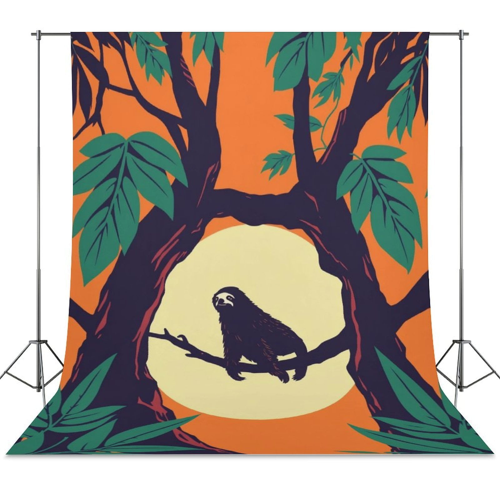 Sloth Cartoon Party Backdrop Birthday Decoration Backgrounds for ...