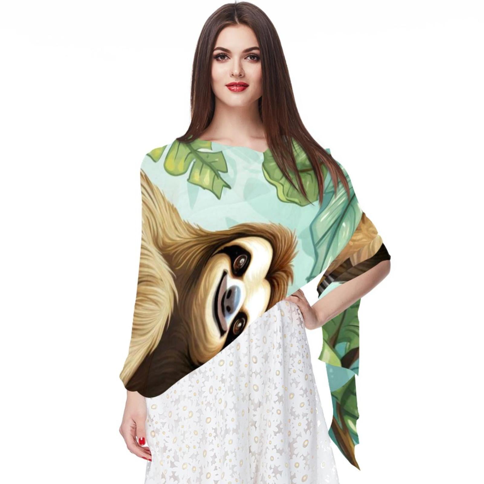 Sloth Chic Chiffon Yarn Head Scarf - Translucent Light and Breathable ...