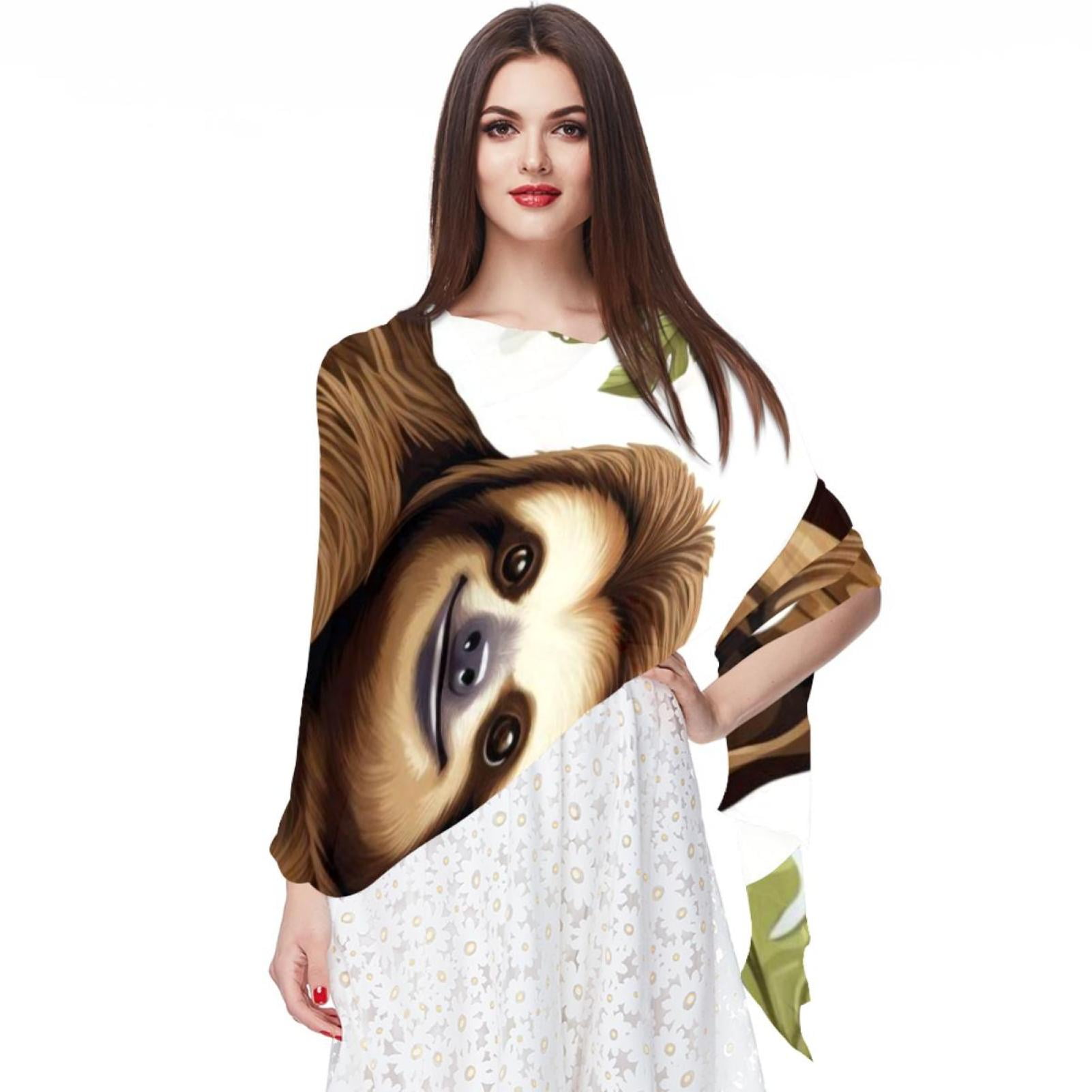 Sloth Chic Chiffon Yarn Head Scarf - Translucent Light and Breathable ...