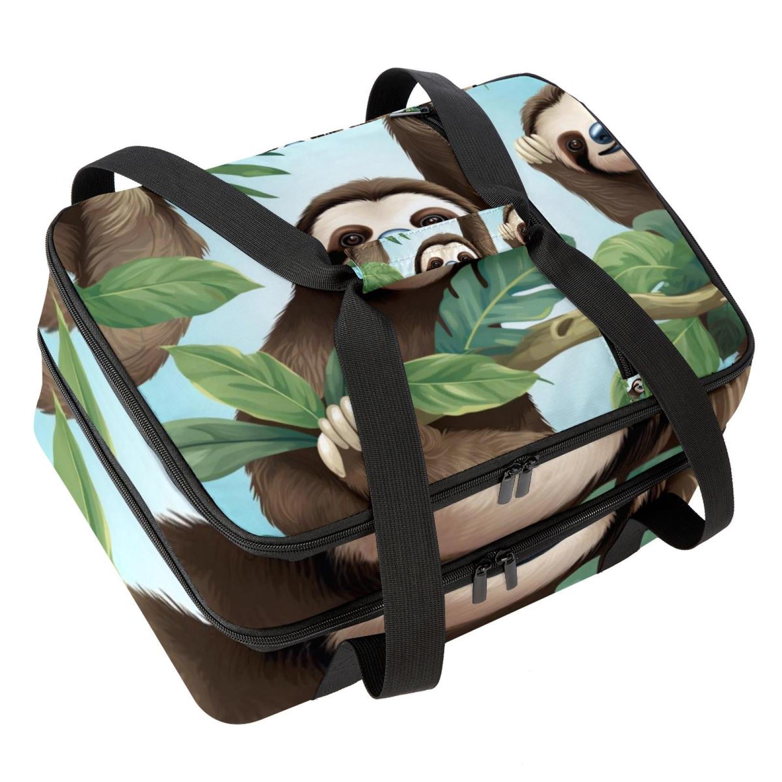 Sloth Double Layered Insulated and Refrigerated Large Capacity Lunch ...