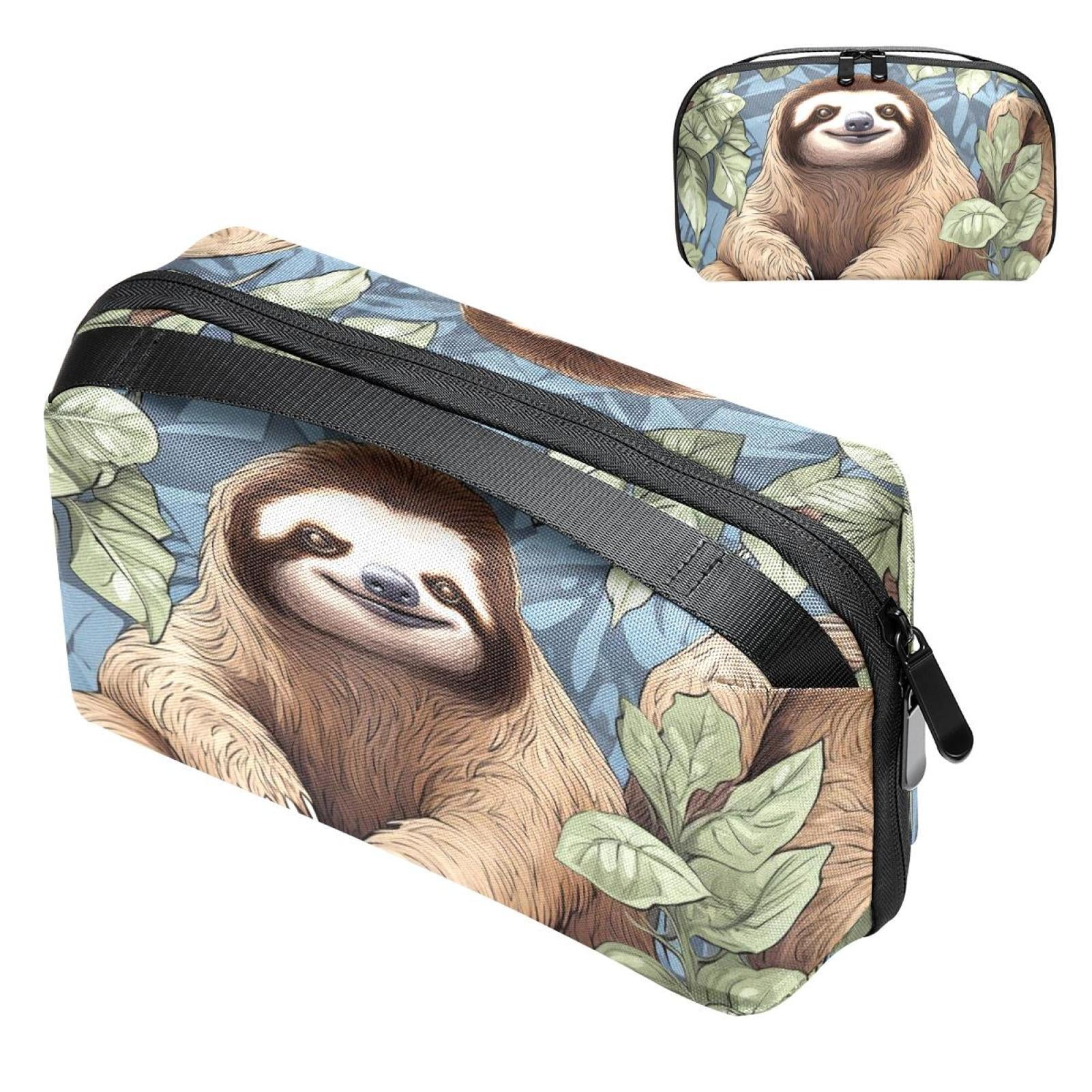 Sloth Electronic Organizer Travel Case, Oxford Fabric Waterproof PC ...
